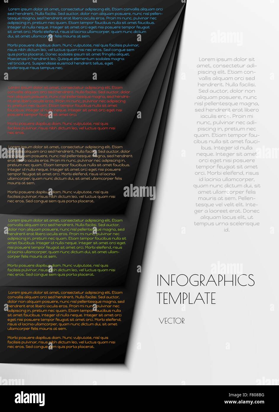 black infographics on white background Stock Vector Image & Art - Alamy