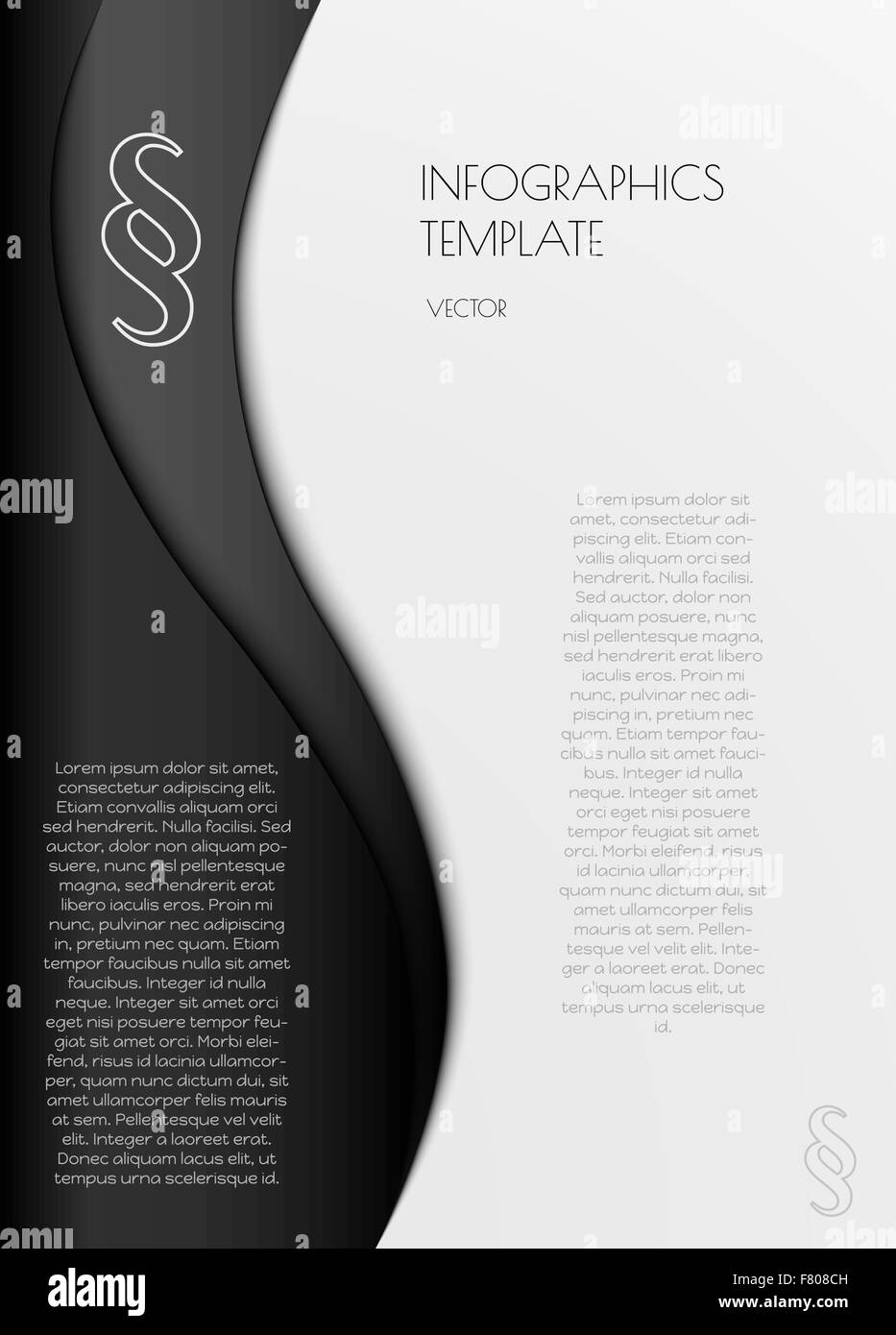 infographics with paragraph symbol Stock Vector Image & Art - Alamy