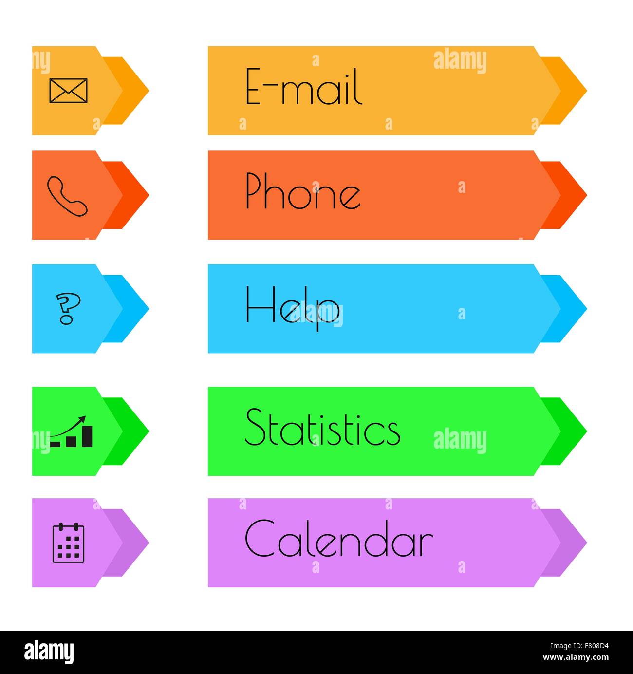 Flat button Stock Vector Images - Alamy