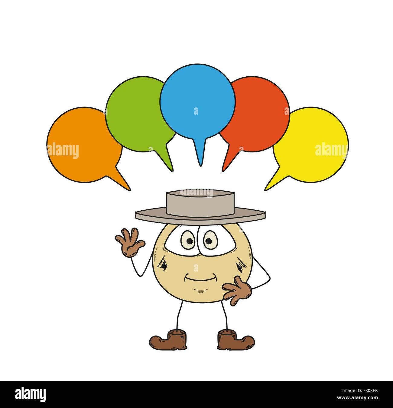 emoticon and speak bubbles Stock Vector Image & Art - Alamy