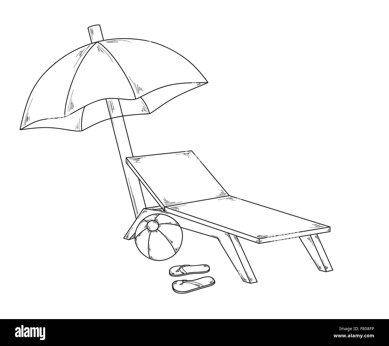 Ball Under The Chair Clipart