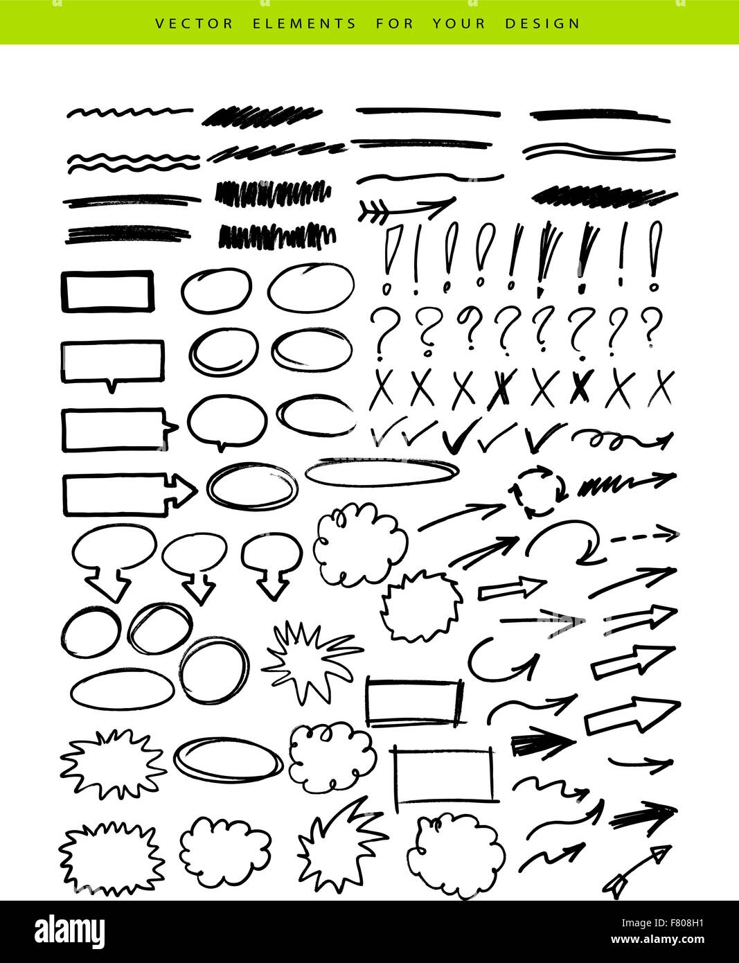 Set include markers elements Stock Vector Image & Art - Alamy