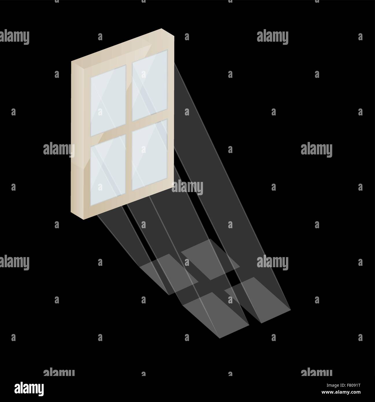 window and the sun rays Stock Vector Image & Art - Alamy