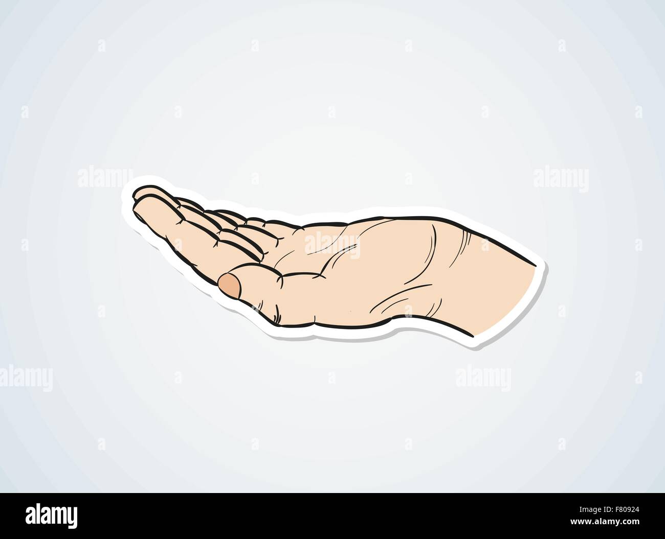 Young female showing hands Stock Vector Images - Alamy