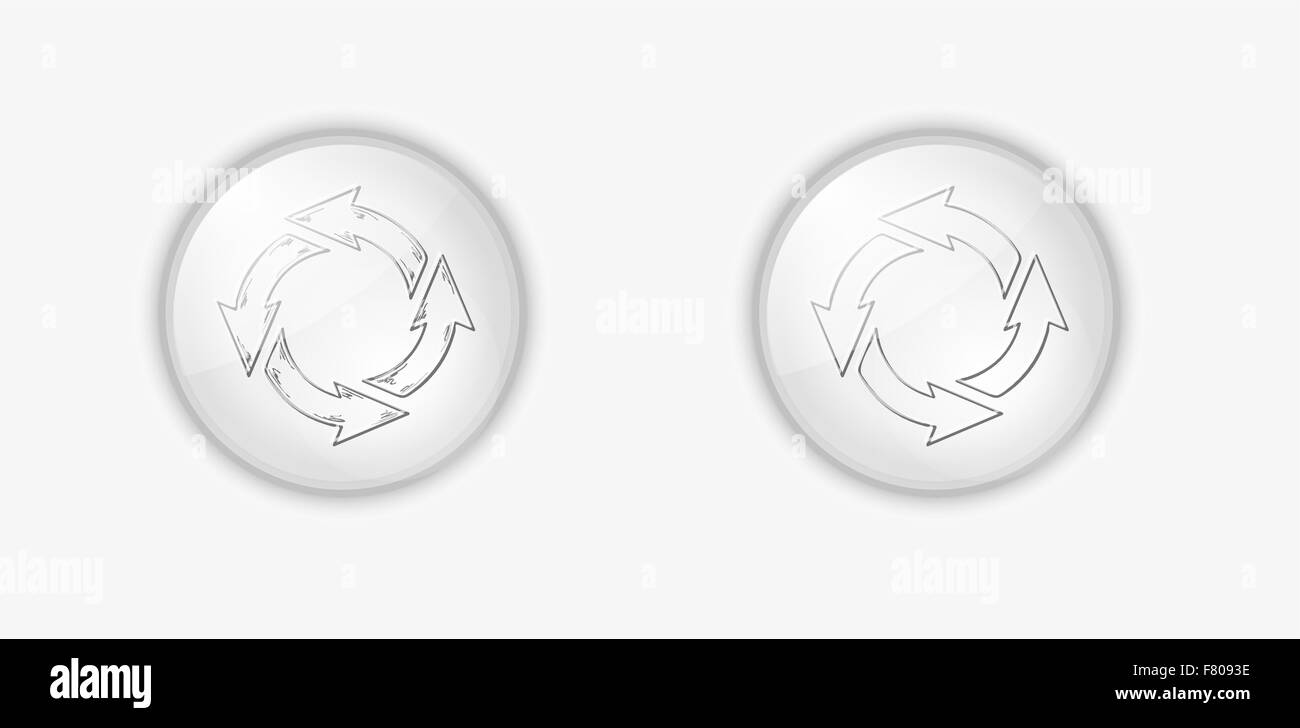 Doodle arrow buttons Cut Out Stock Images & Pictures - Alamy