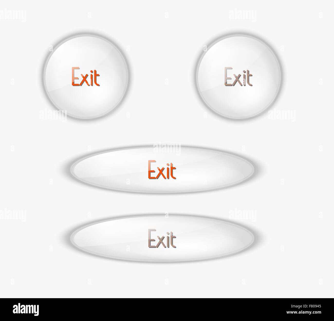 Push button to exit Stock Vector Images - Alamy