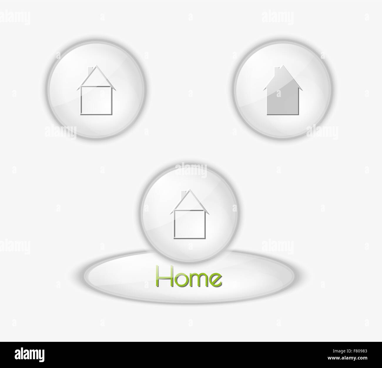 buttons with houses Stock Vector Image & Art - Alamy