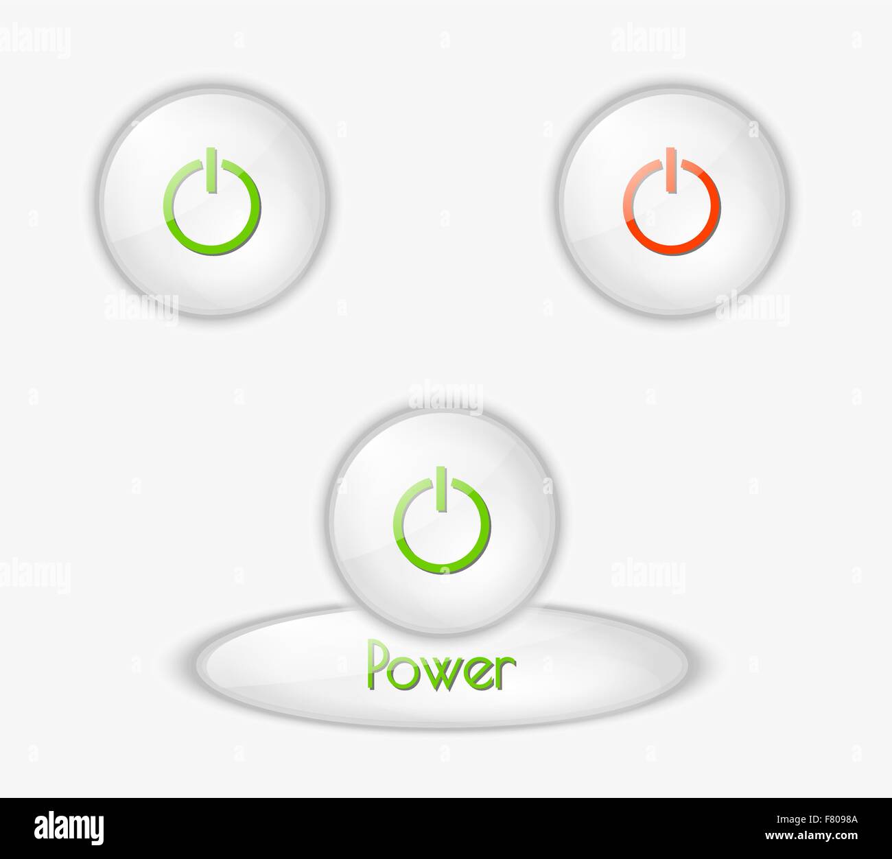 Power icon vector hi-res stock photography and images - Alamy