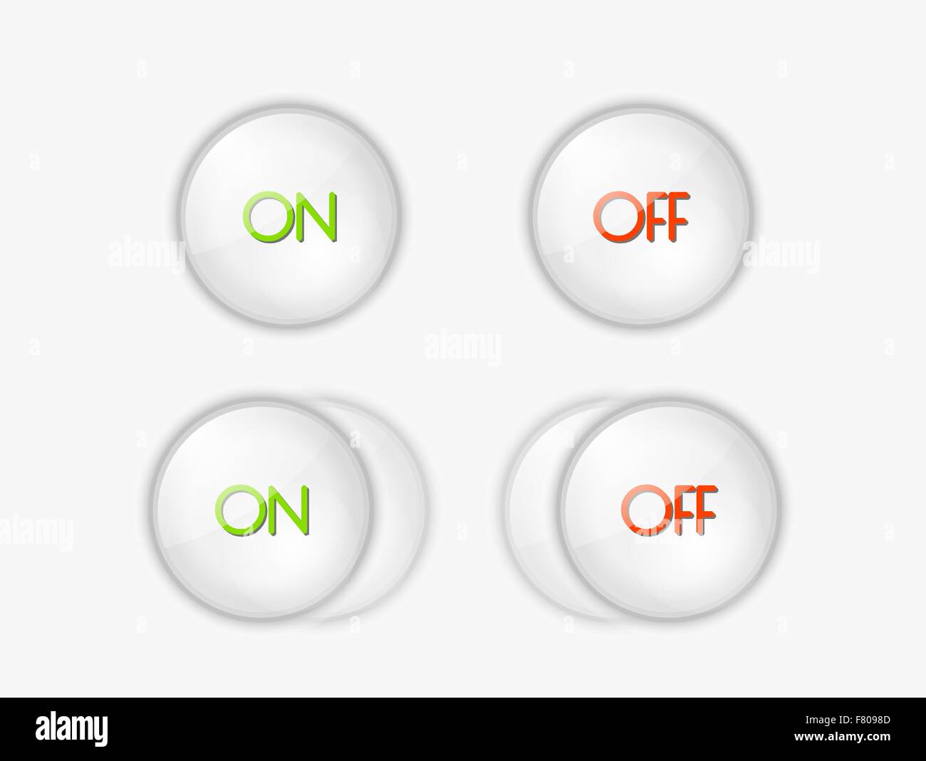 Turn off computer Stock Vector Images - Alamy