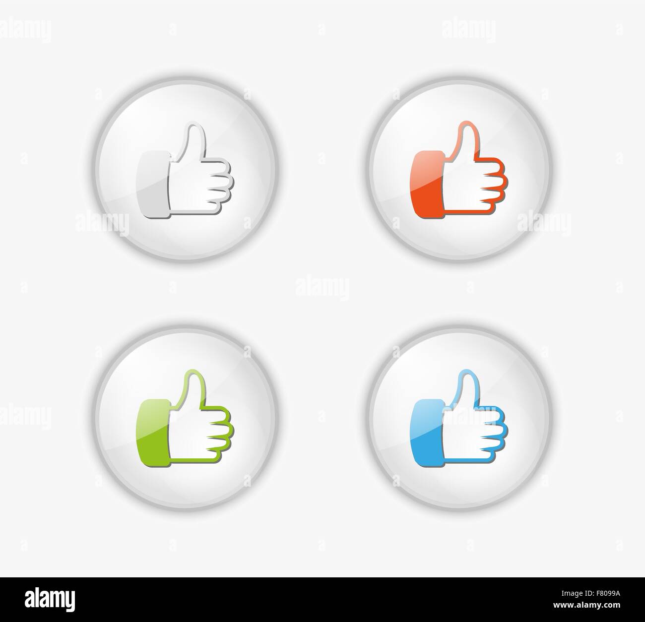 Thumb up button Cut Out Stock Images & Pictures - Alamy