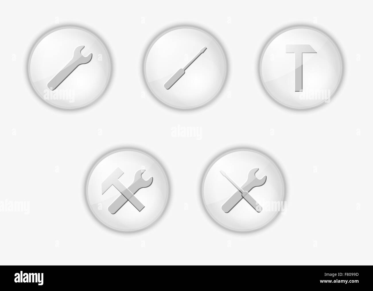 Simple tools Cut Out Stock Images & Pictures - Alamy