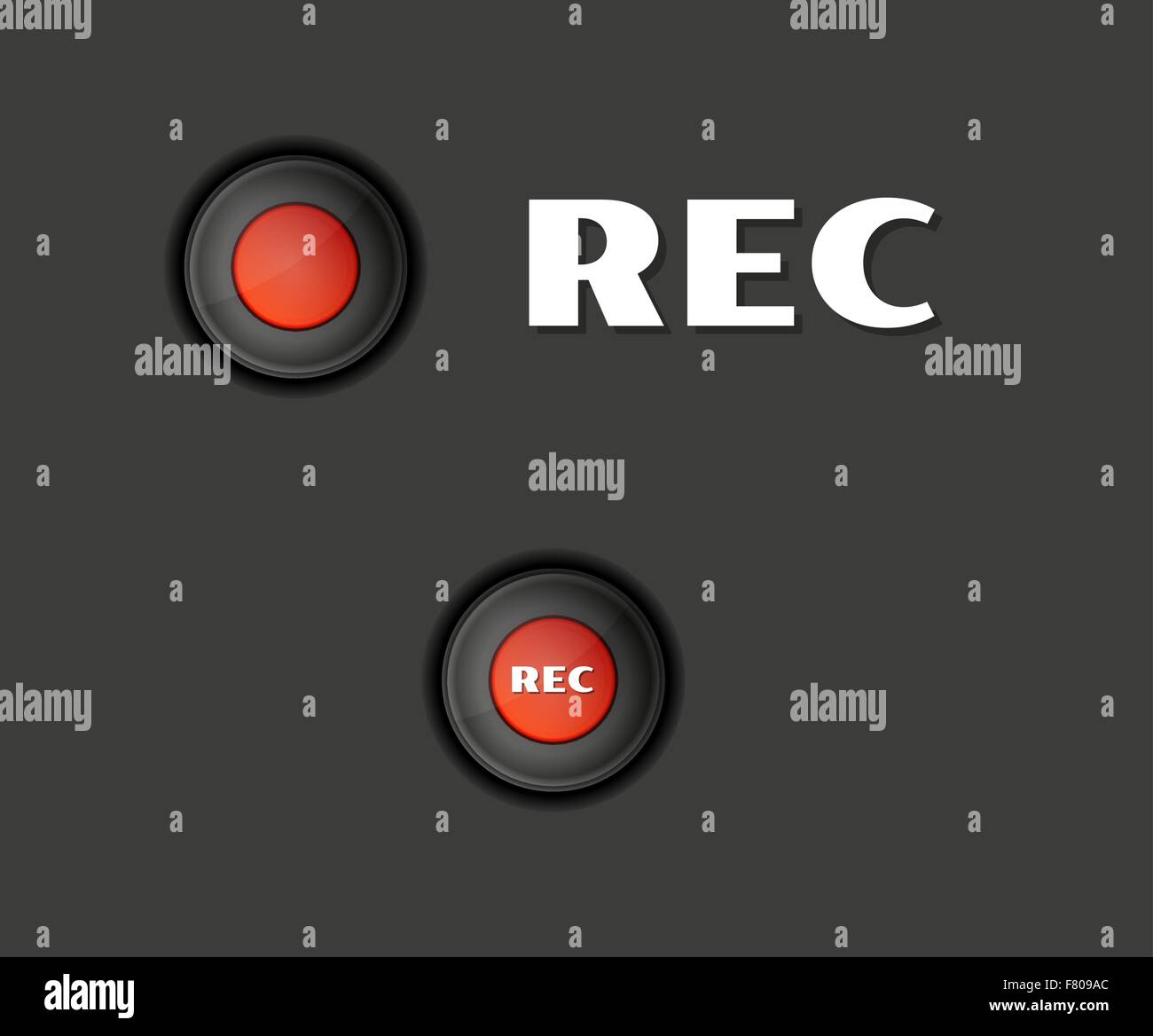 Audio rec Stock Vector Images - Alamy