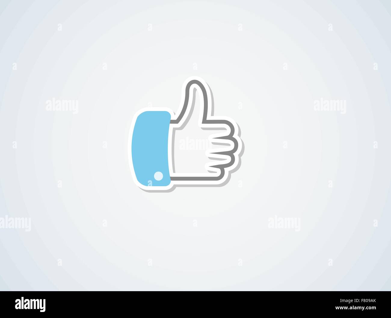 Thumbs up sticker Stock Vector Images - Alamy