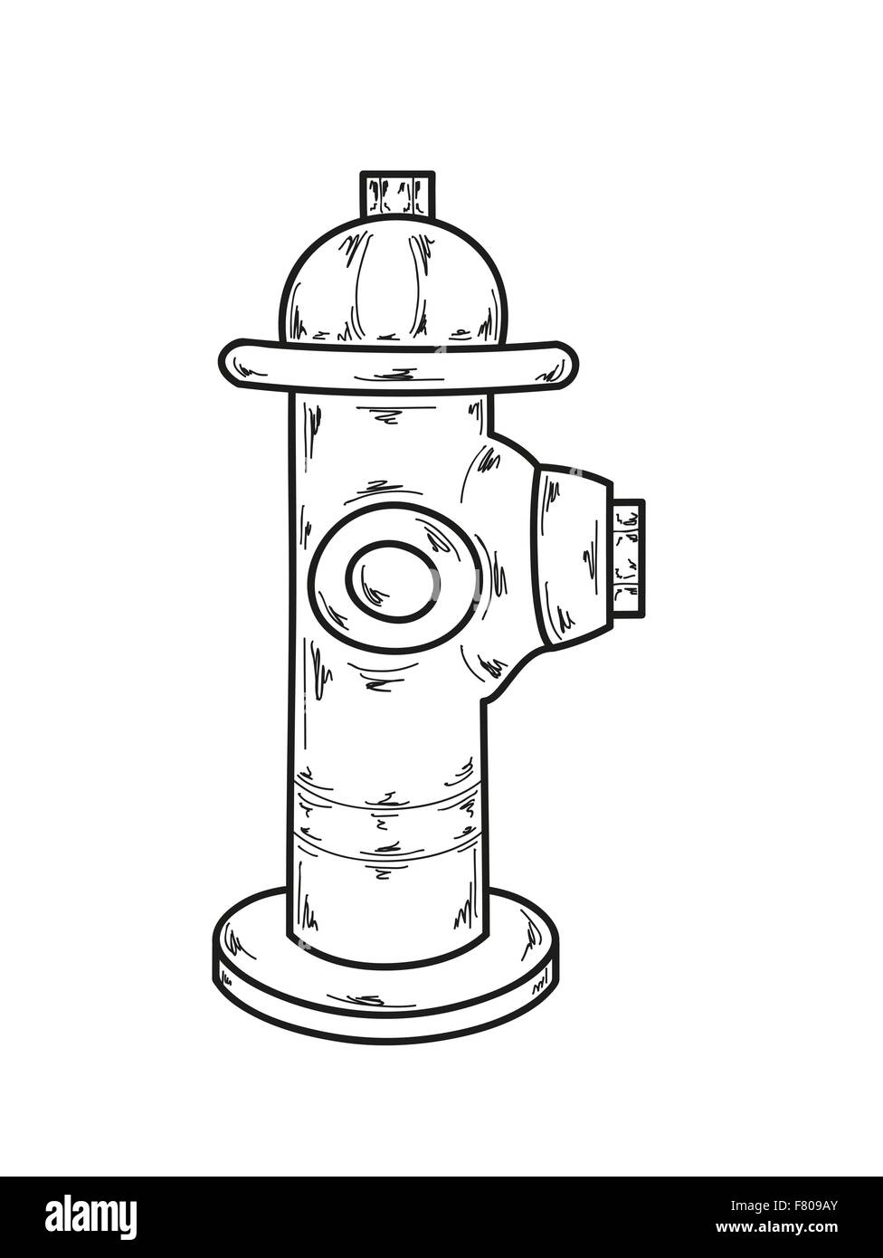 Fireman vector illustration sketch Stock Vector Images - Alamy