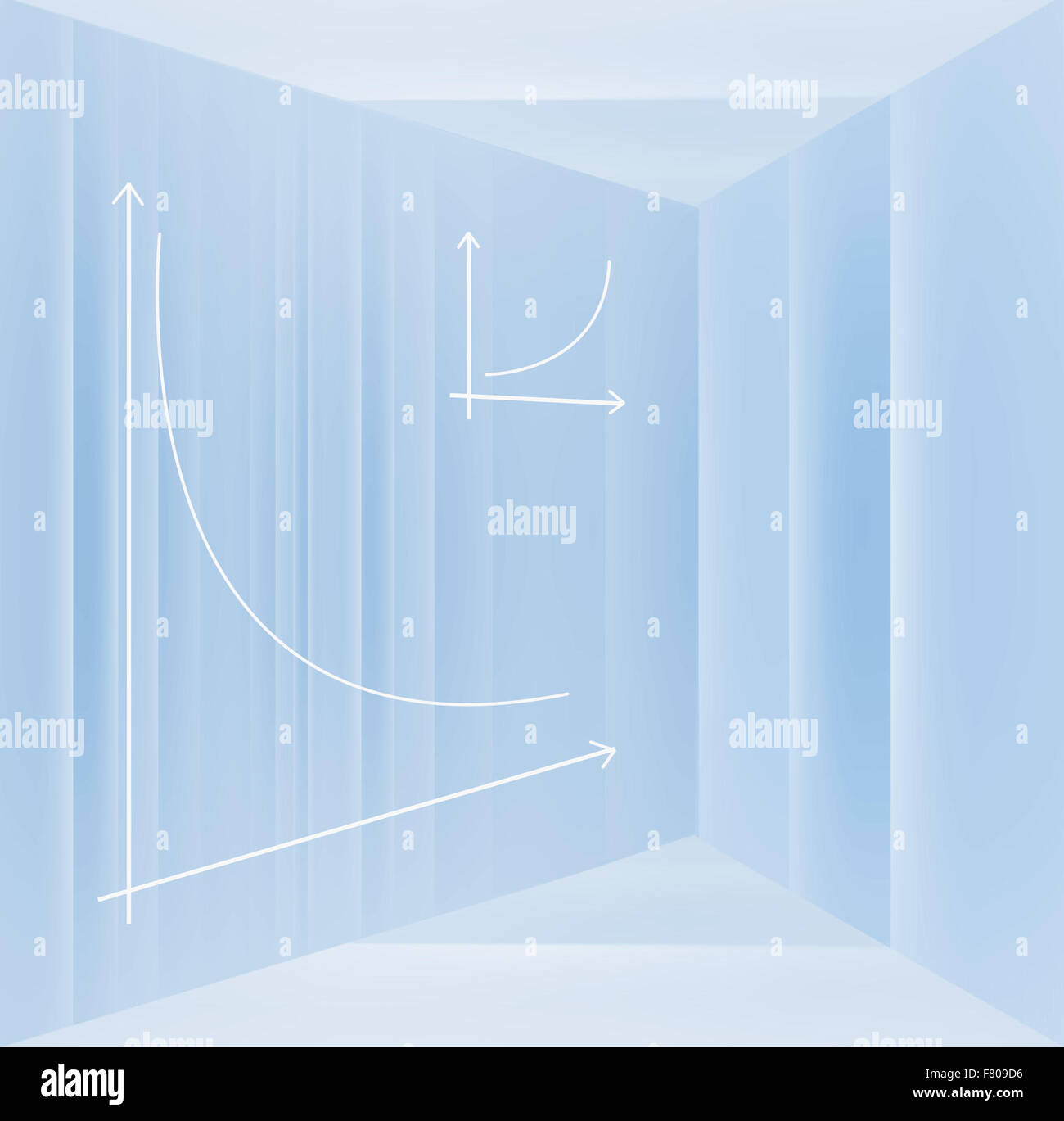 Abstract blue background graph hi-res stock photography and images - Alamy