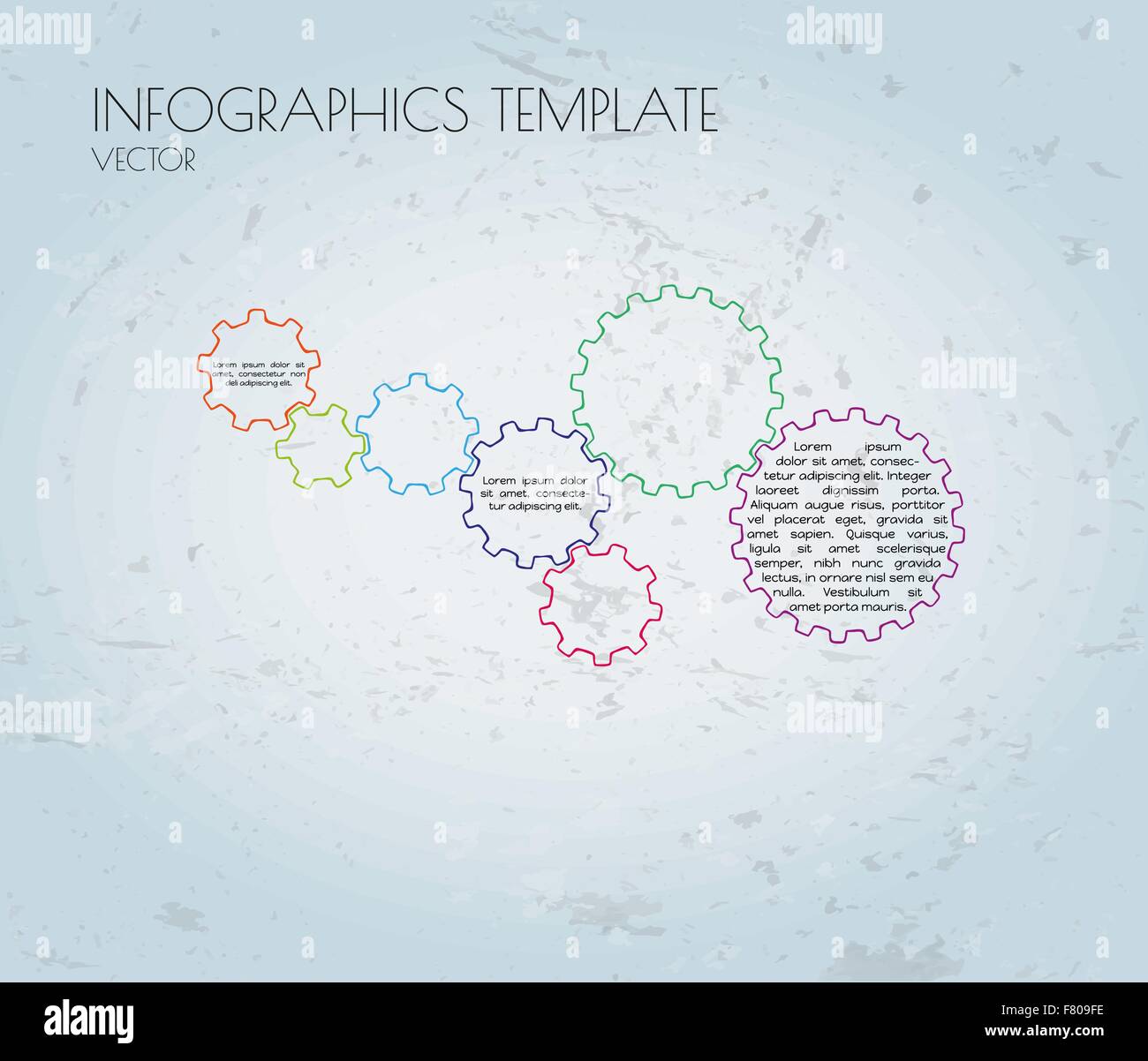 Cogs vector infographic hi-res stock photography and images - Alamy