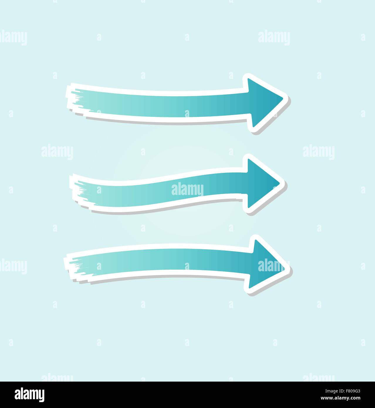 three different blue arrows Stock Vector Image & Art - Alamy