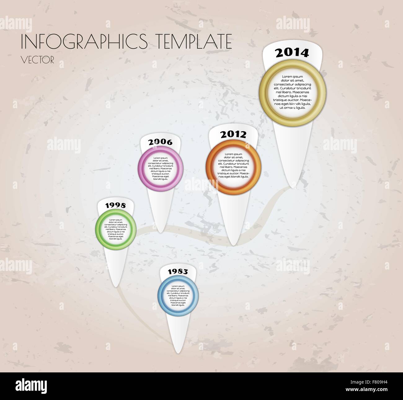 Infographics timeline design template hi-res stock photography and ...