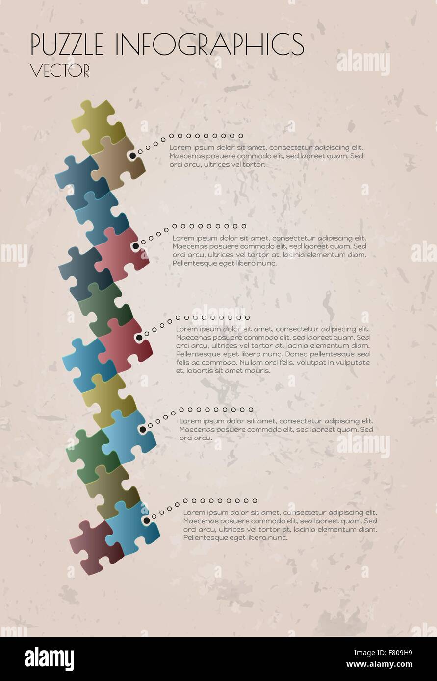 infographic puzzle vector Stock Vector Image & Art - Alamy