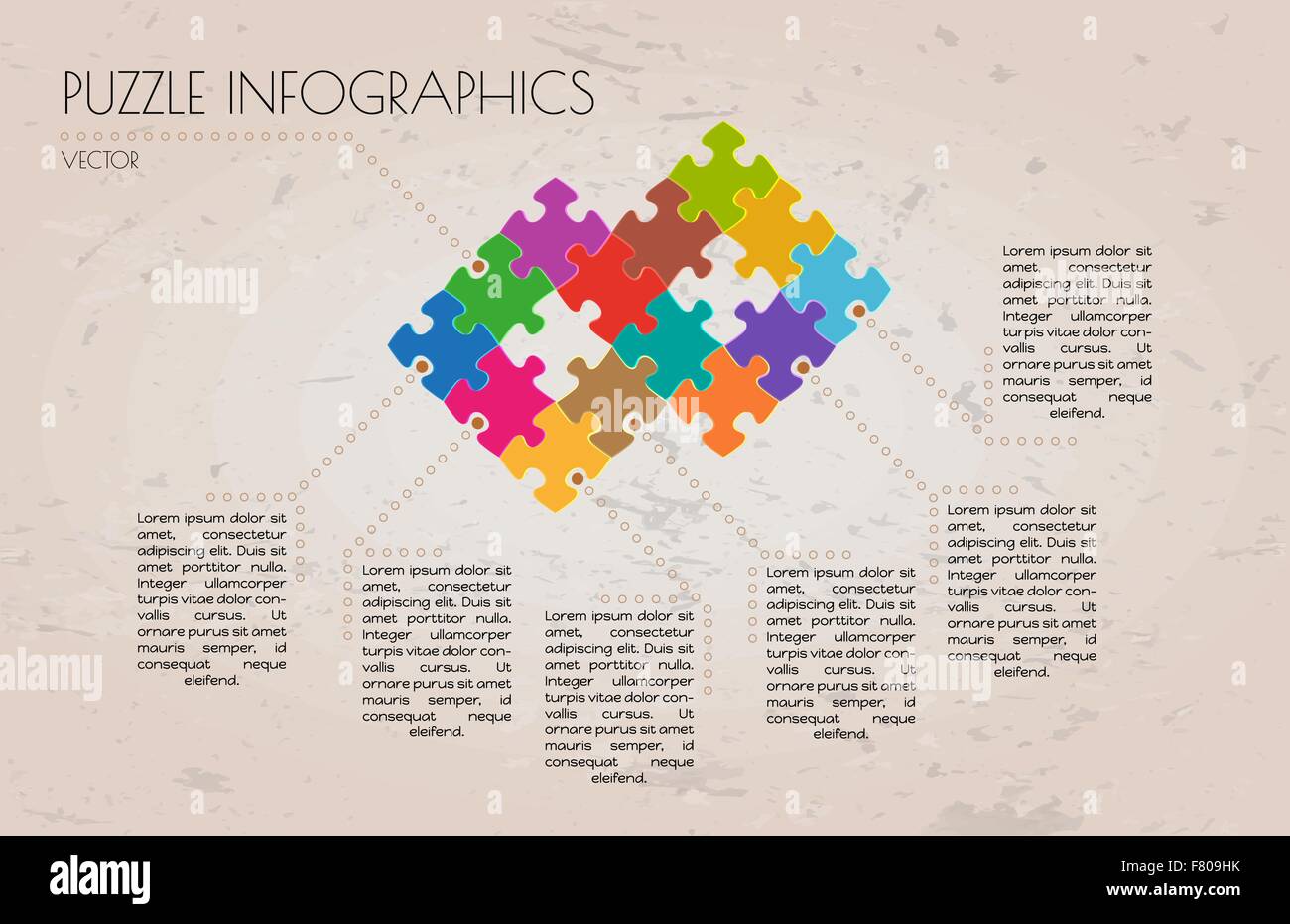 infographic puzzle vector Stock Vector Image & Art - Alamy