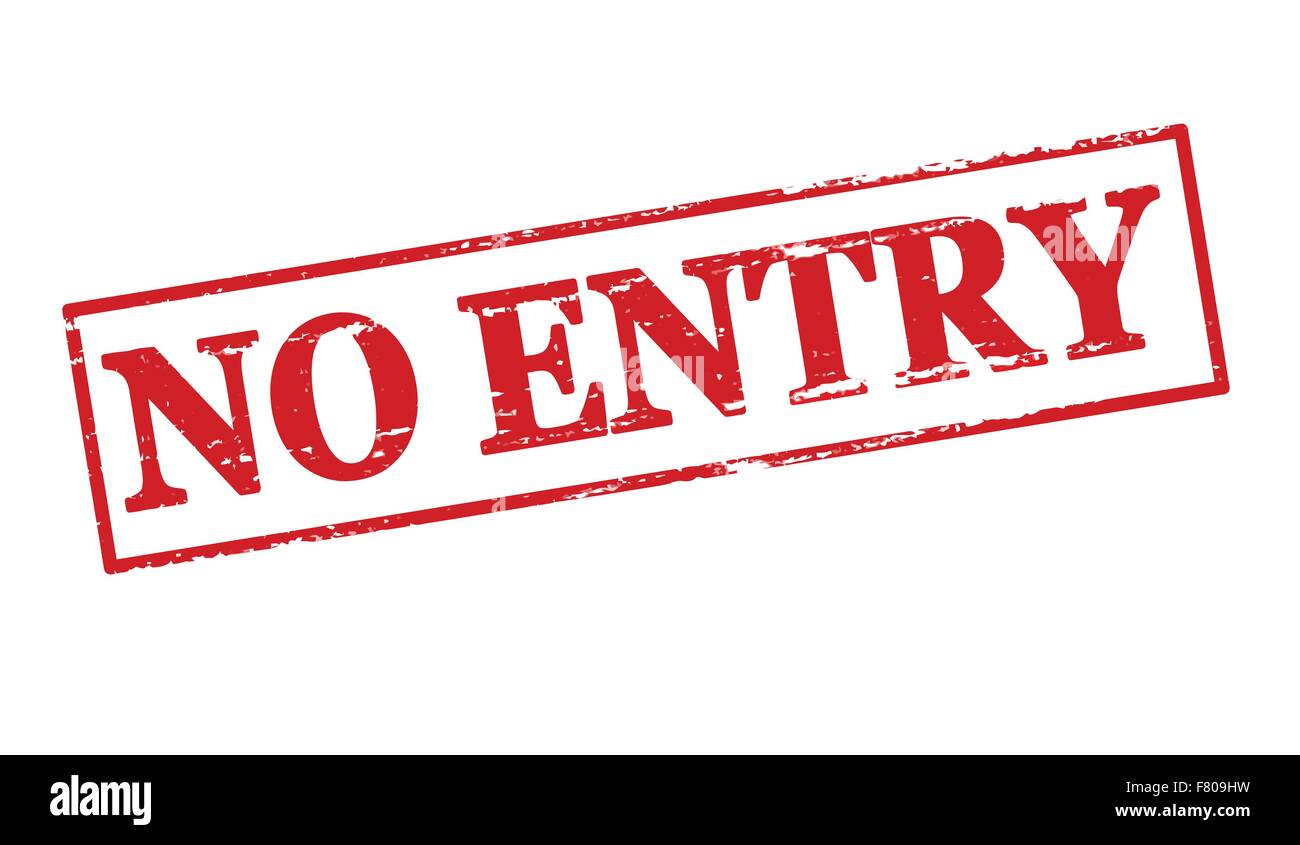 No entry gate Cut Out Stock Images & Pictures - Alamy