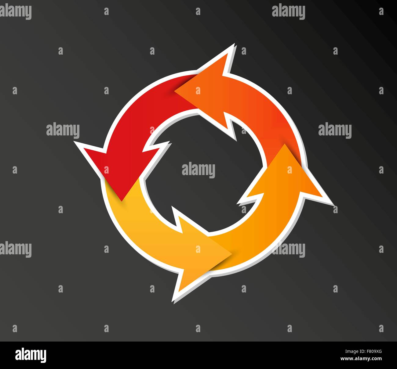 gradient circle arrows Stock Vector Image & Art - Alamy