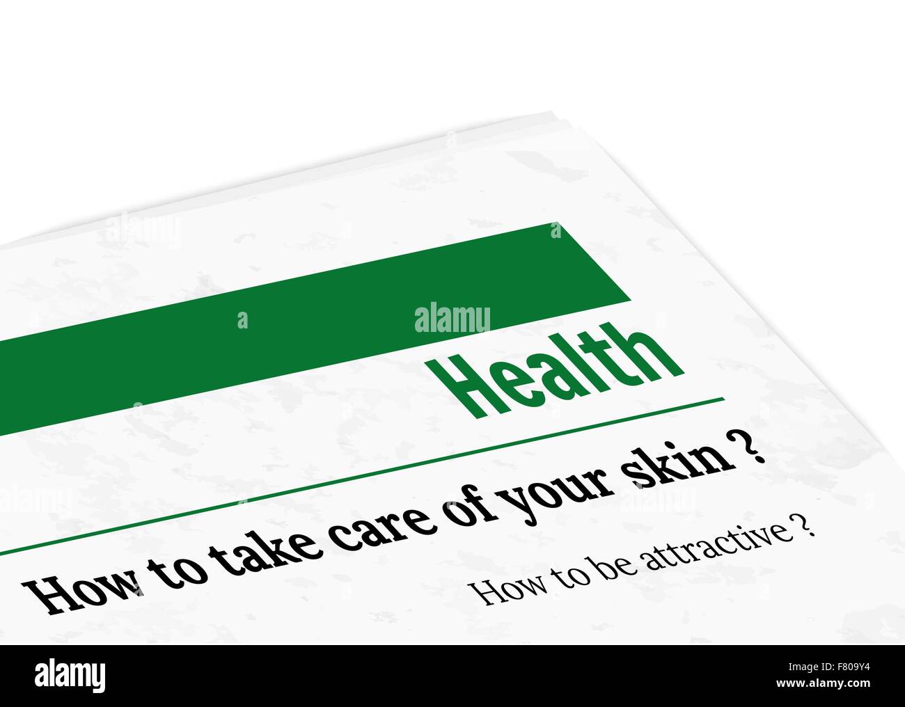 newspaper - health Stock Vector Image & Art - Alamy