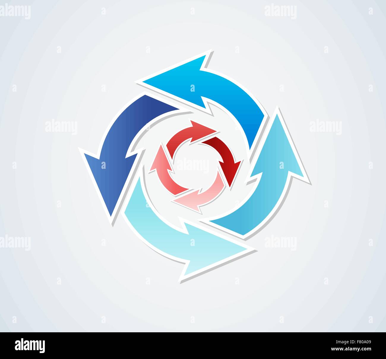 Loop red arrow Stock Vector Images - Alamy