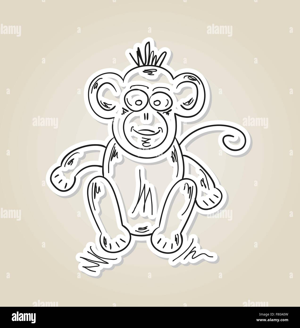 White apes Stock Vector Images - Alamy