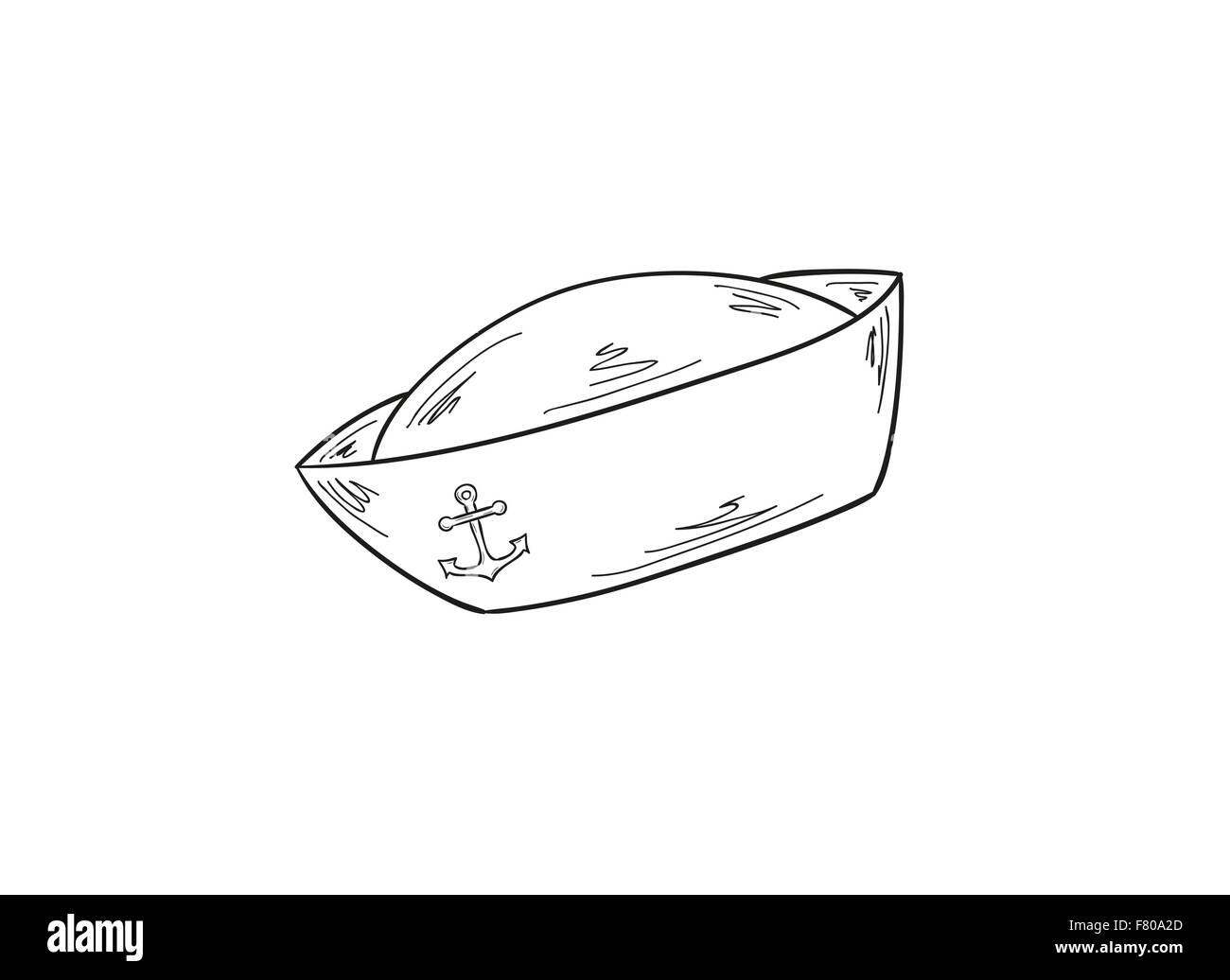 Marine cap vector Cut Out Stock Images & Pictures - Alamy