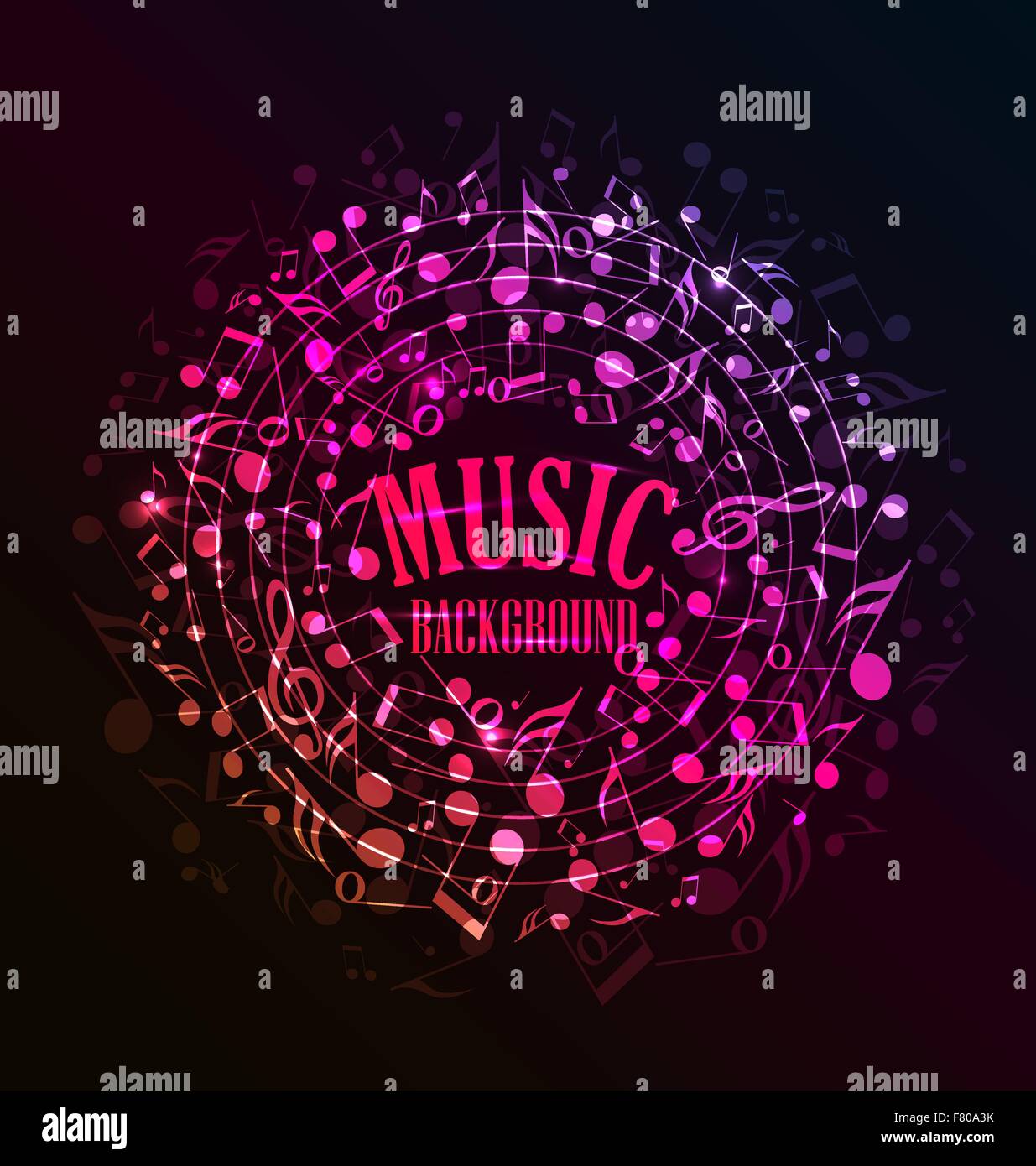 Blue music notes background hi-res stock photography and images - Alamy