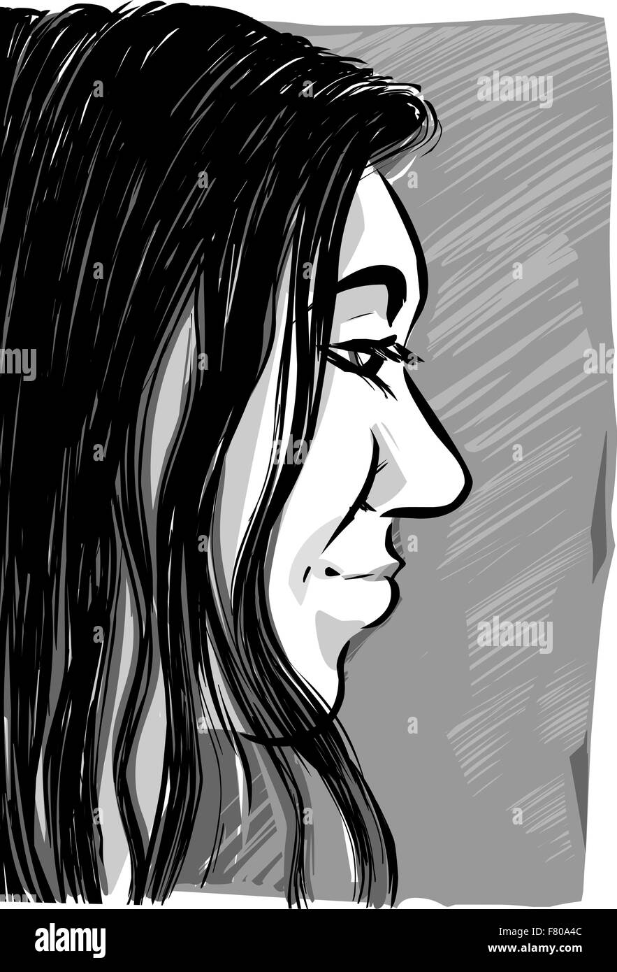 woman sketch drawing Stock Vector Image & Art - Alamy