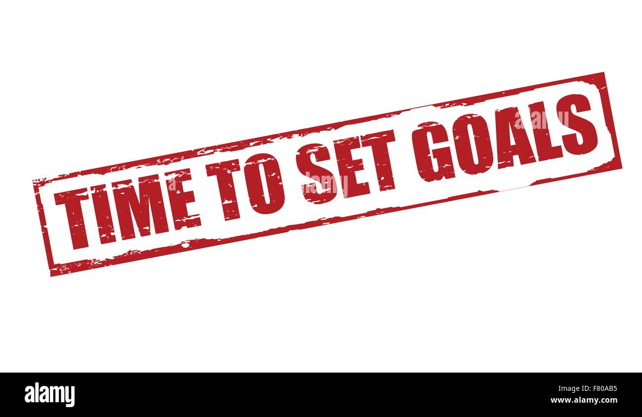 Time to set goals Stock Vector Image & Art - Alamy