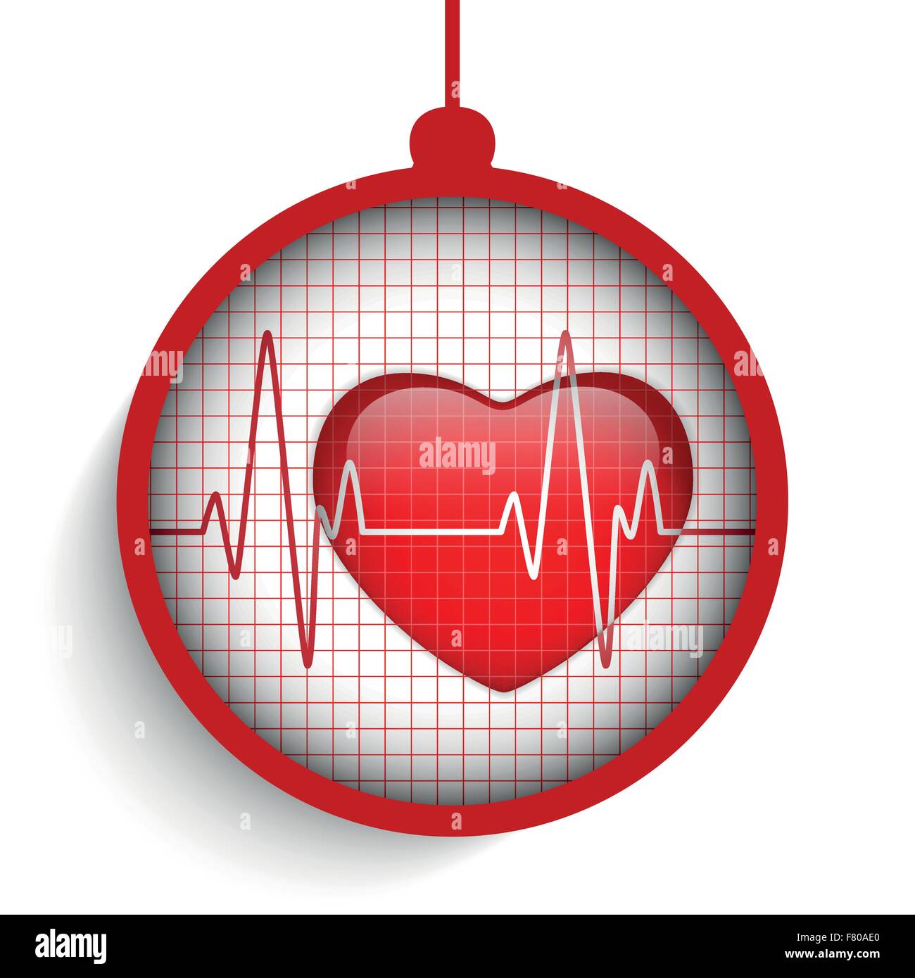 Merry Christmas Doctor Hospital Heart Ball Stock Vector Image & Art - Alamy