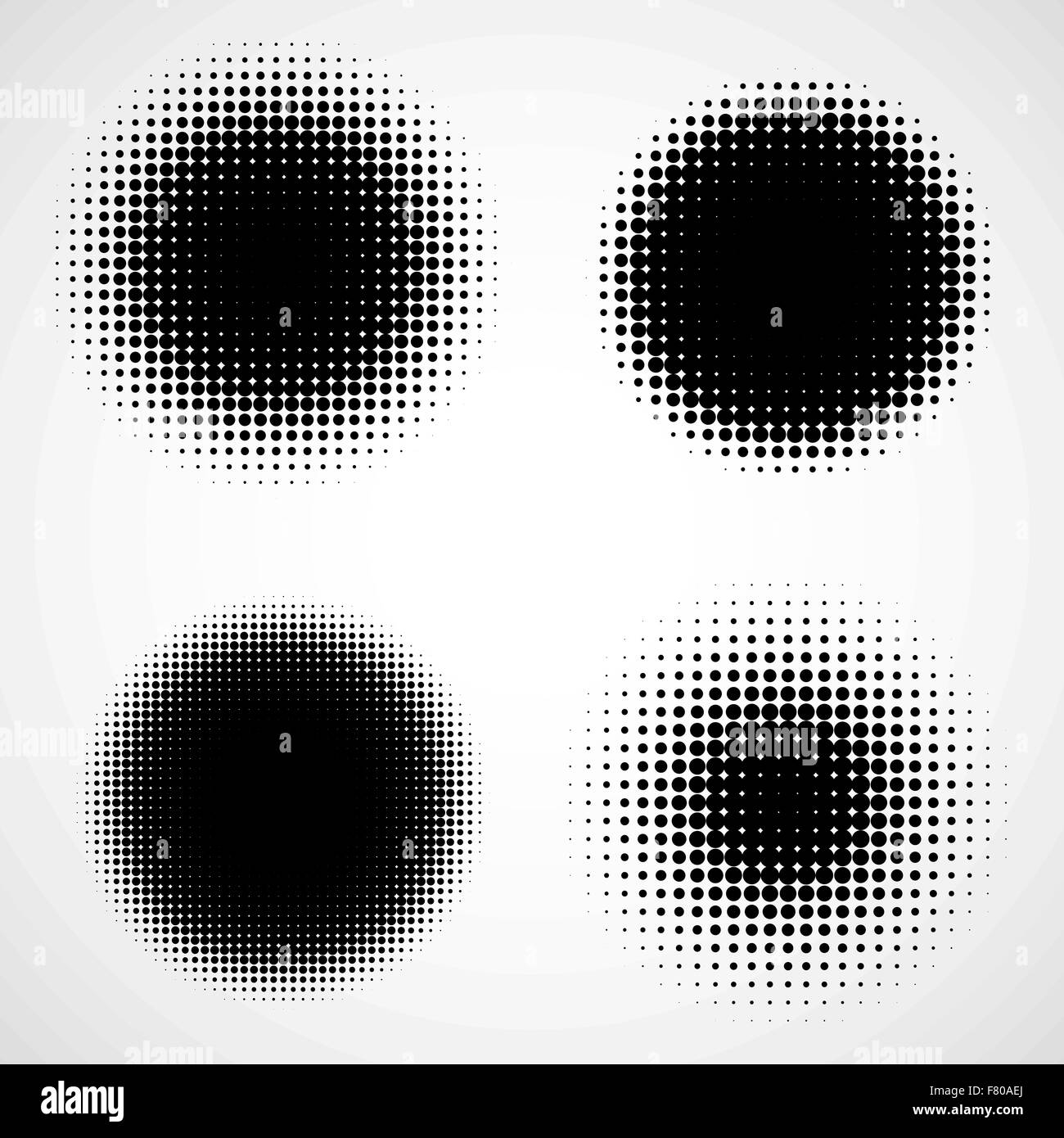 Abstract Halftone Backgrounds. Vector Set of Isolated Modern Des Stock ...