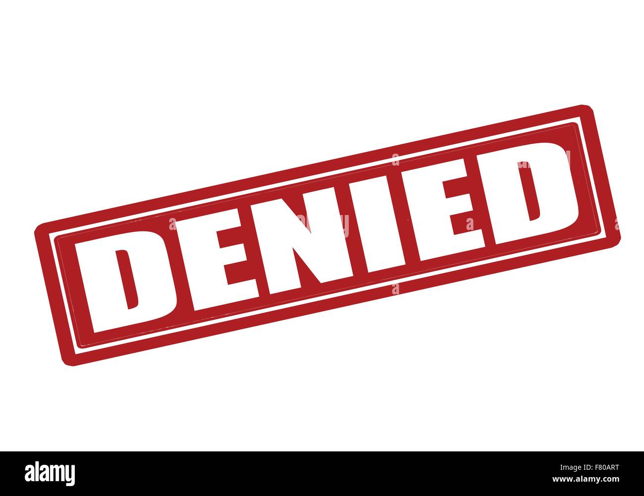 Denied symbol Stock Vector Images - Alamy
