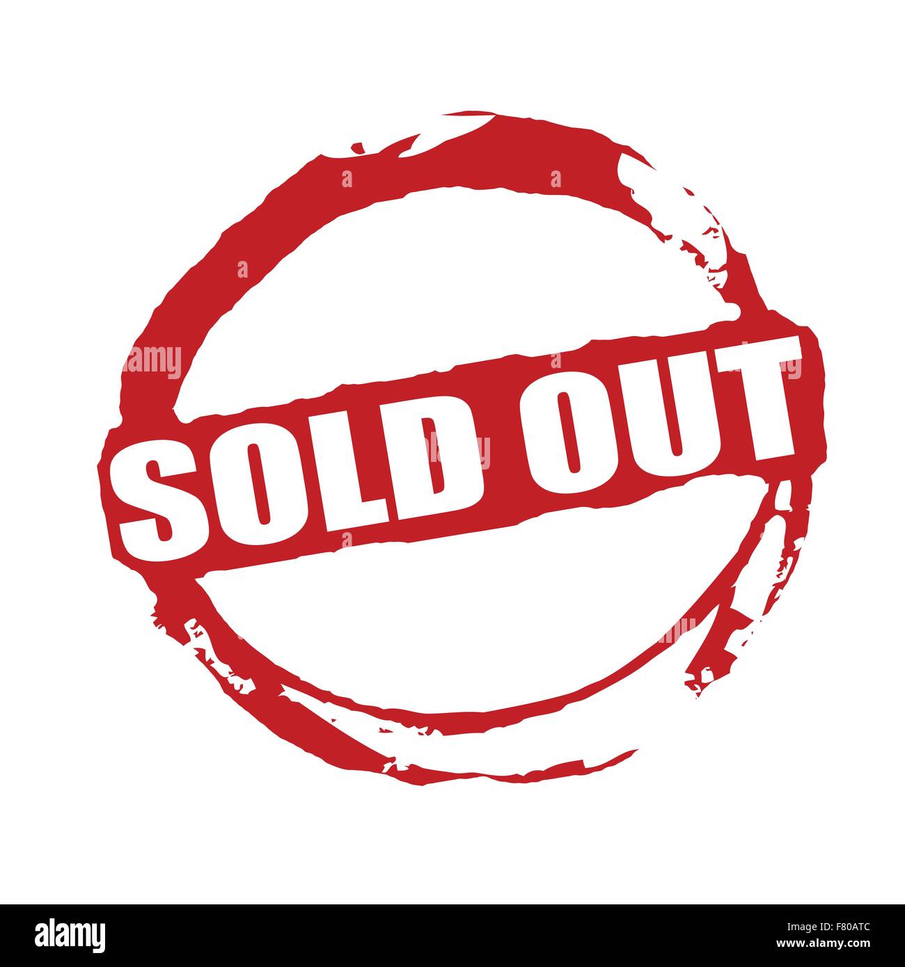 Sold out round red Stock Vector Images - Alamy