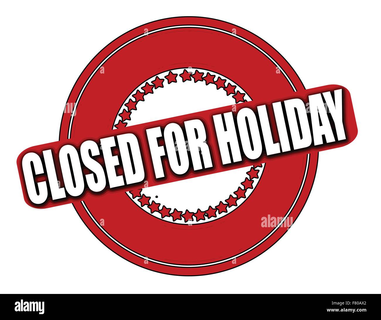 Closed for holidays Stock Vector Images - Alamy