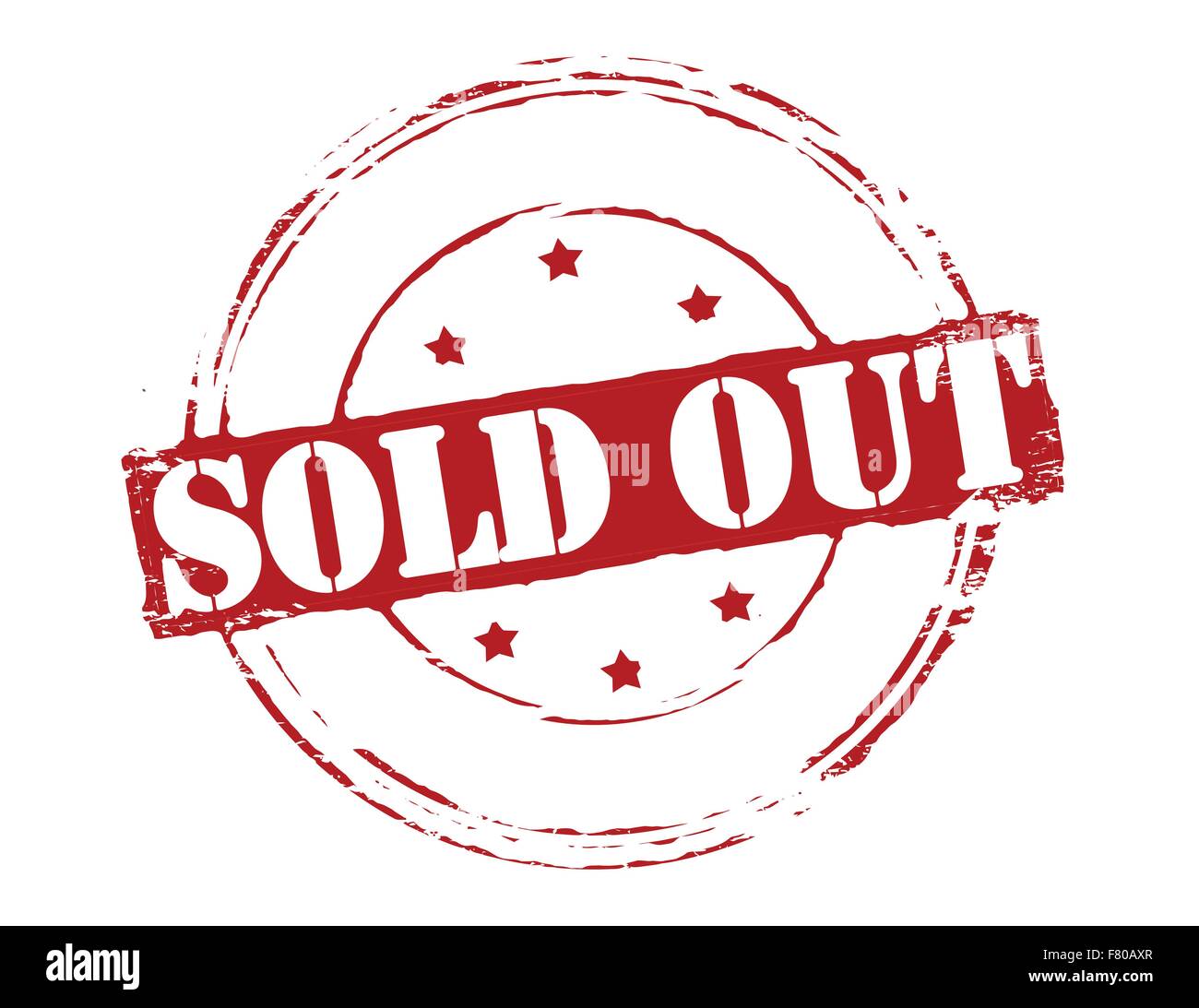 Sold out round red Stock Vector Images - Alamy