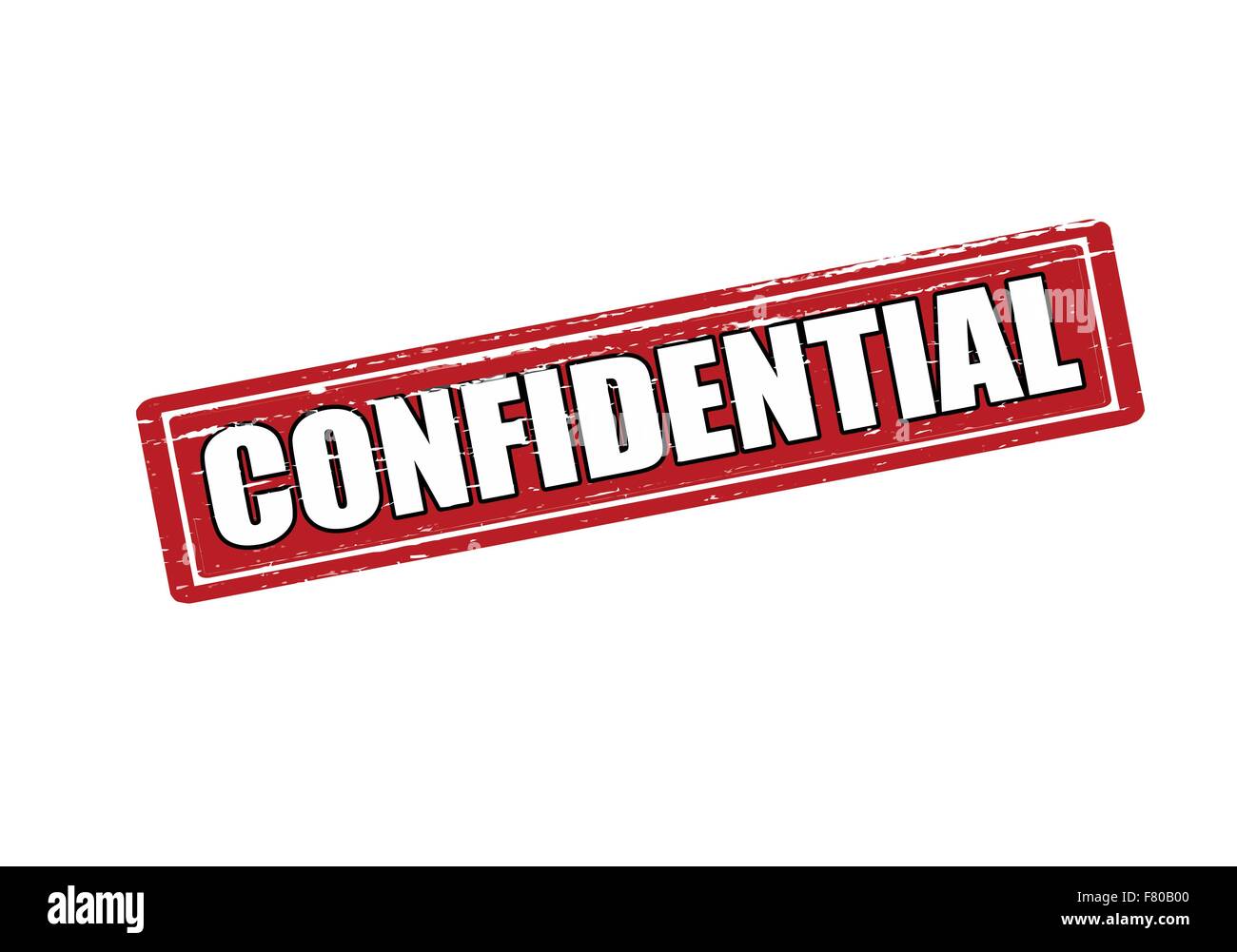 Word confidential symbol Stock Vector Images - Alamy