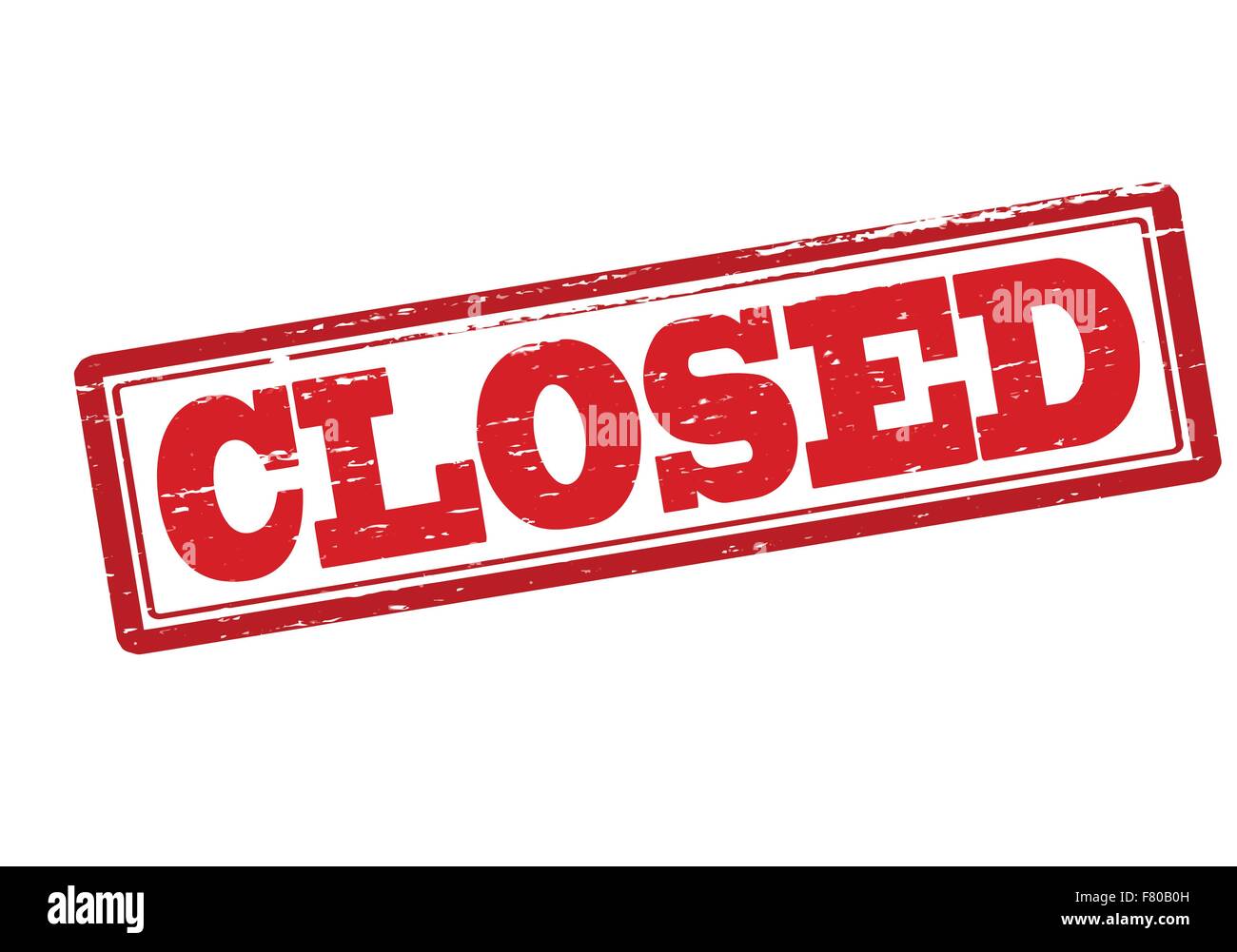 Closed rubber stamp grunge hi-res stock photography and images - Alamy