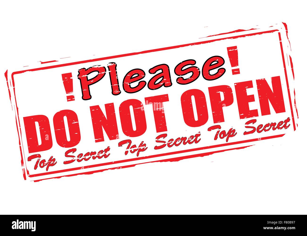 Please do not open Stock Vector Image & Art - Alamy
