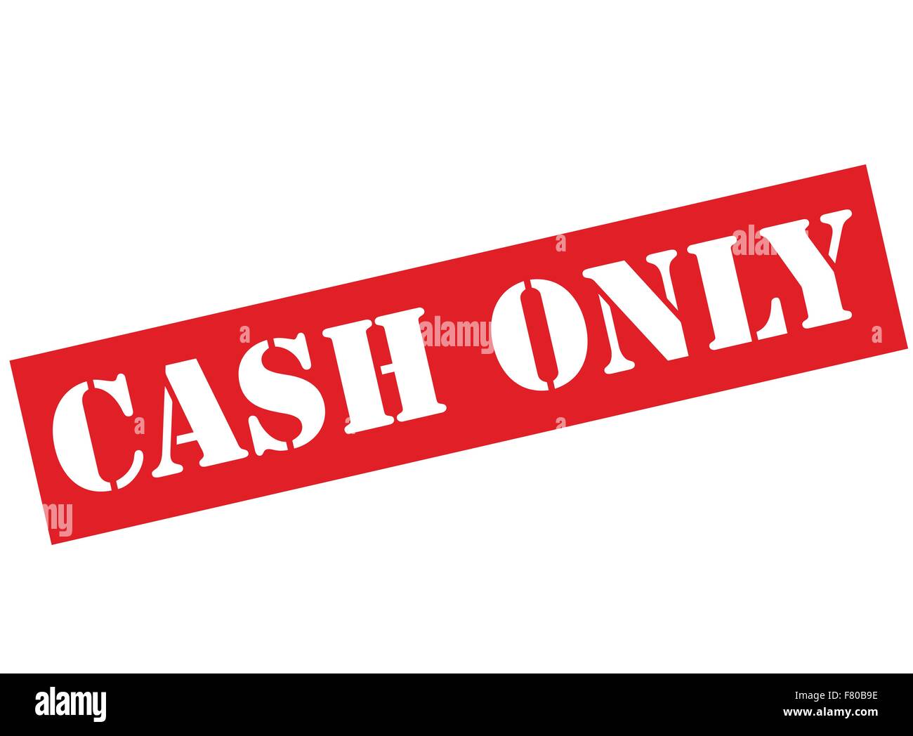 Cash only sign Stock Vector Images - Alamy