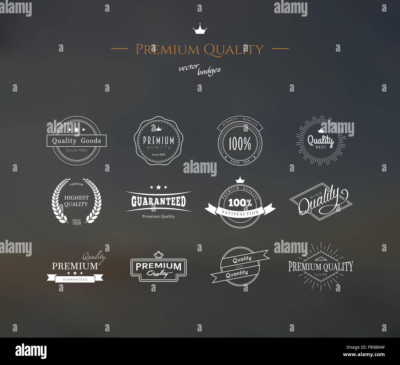 Premium quality labels set Stock Vector Image & Art - Alamy