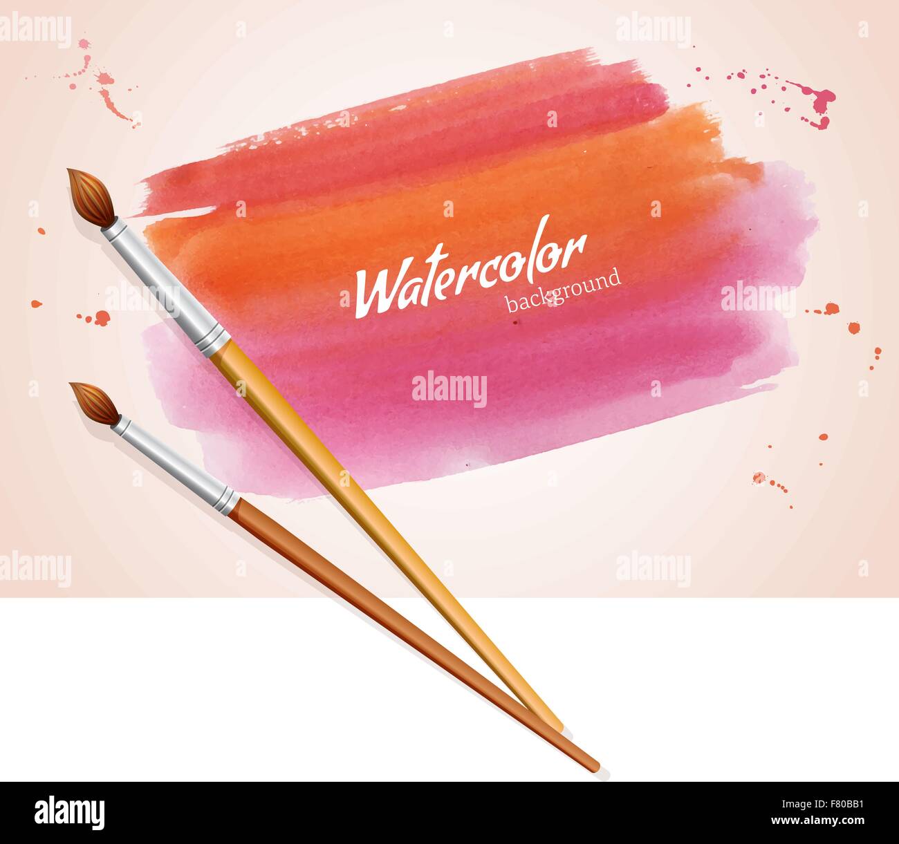 Hand painted drawing colored Stock Vector Images - Alamy