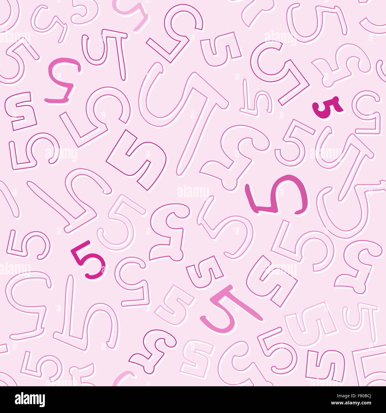 seamless pattern with number five Stock Vector Image & Art - Alamy