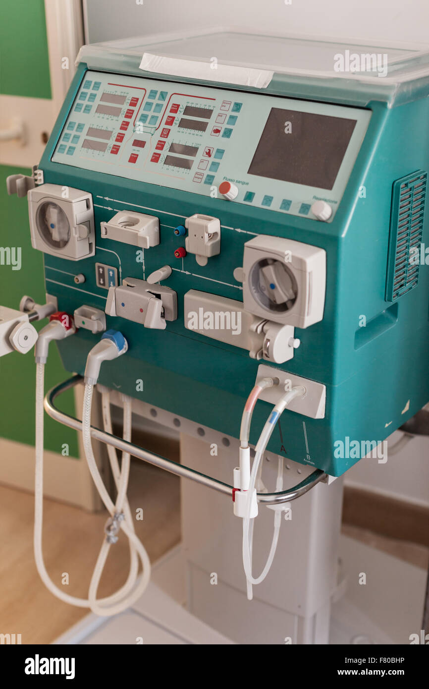 a dialyser or hemodialysis machine in an hospital ward Stock Photo - Alamy
