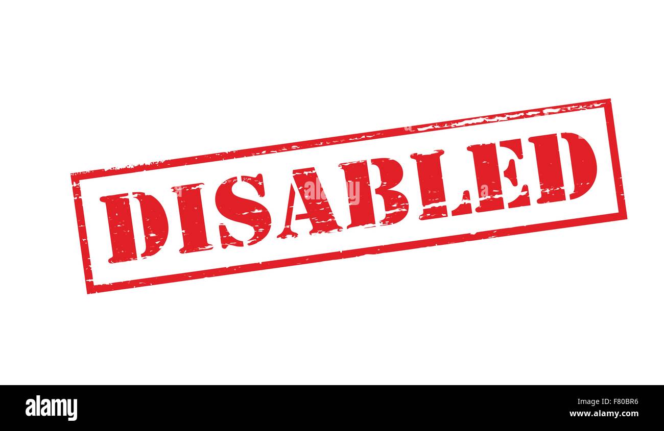 Word disabled Stock Vector Images - Alamy