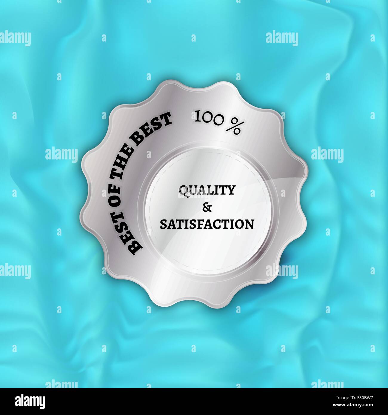 Silver quality award Stock Vector Images - Alamy