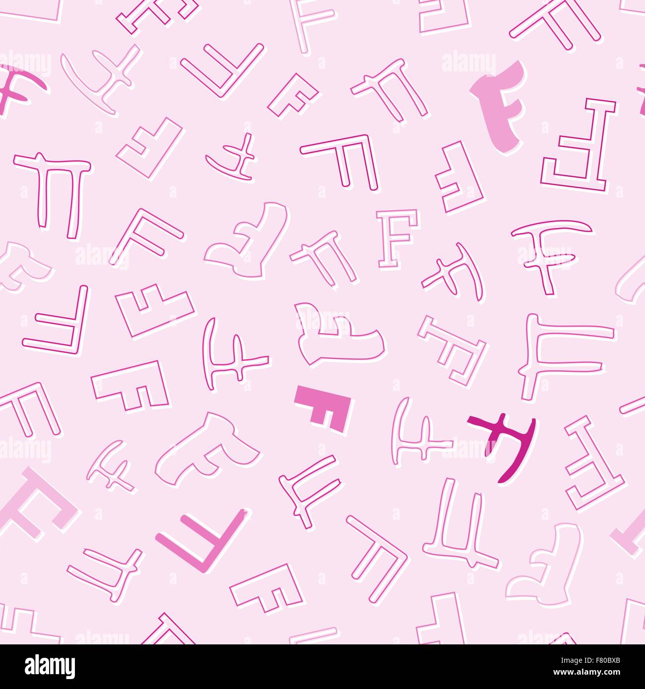 seamless pattern with character F Stock Vector Image & Art - Alamy